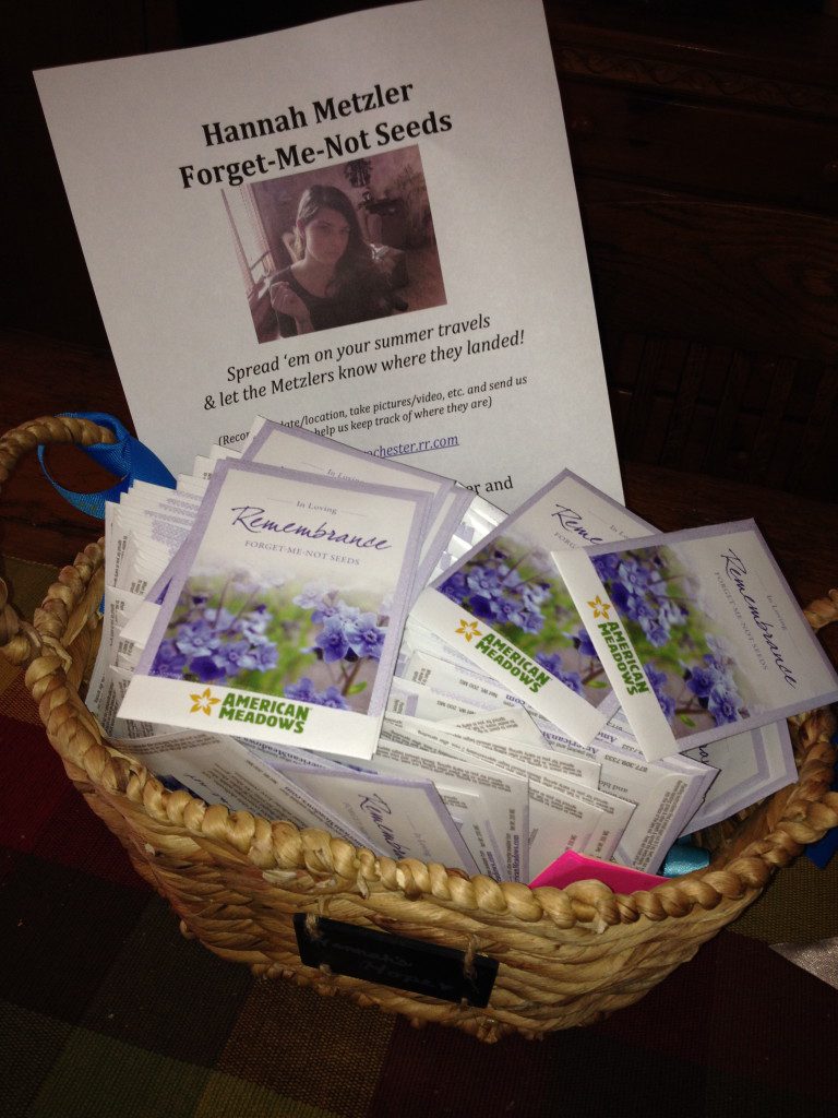 Her Seeds - Honoring Hannah's Spirit with Seeds - HMF